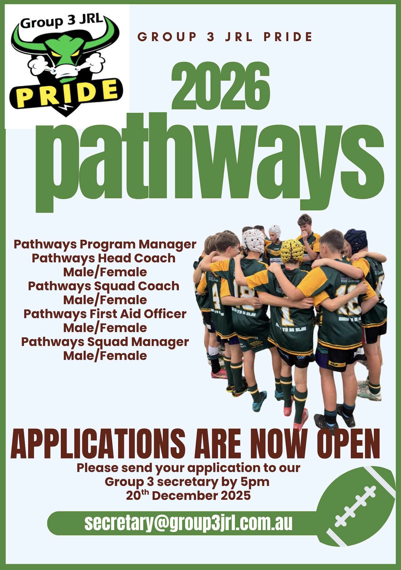 2026 Pathway Application | Group 3 – Elite